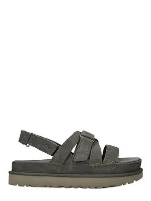 UGG Goldenstar Gleam Suede Sandals Grey/dark