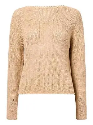 Vince Boat-neck Cotton-blend Jumper - Maiz