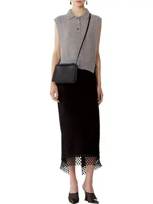 LANVIN Sleeveless Cashmere Sweater - Light Grey