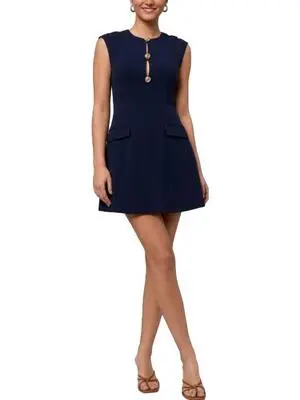 Rachel Rachel Roy Ricki Sleeveless Mini Dress - Navy