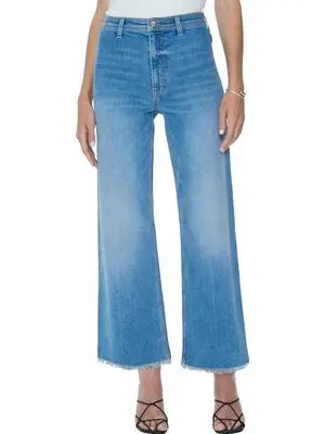 PISTOLA Penny Crop High-waist Wide-leg Jeans - Solina