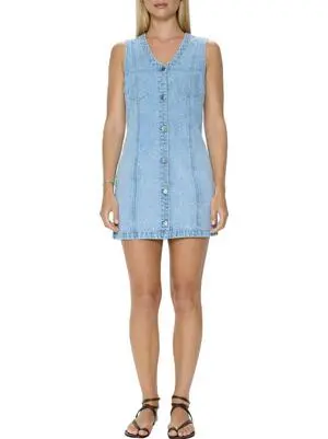 PISTOLA Carmel Button-up Denim Mini Dress - Serendipity