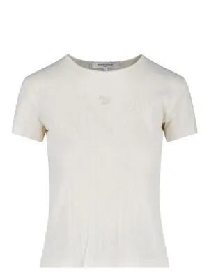 Maison Kitsuné Textured T-shirt - Cream