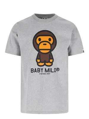 A BATHING APE T-shirt Logo "baby Milo - Gray