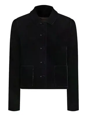 12 STOREEZ Velvet Sofia Jacket - Black