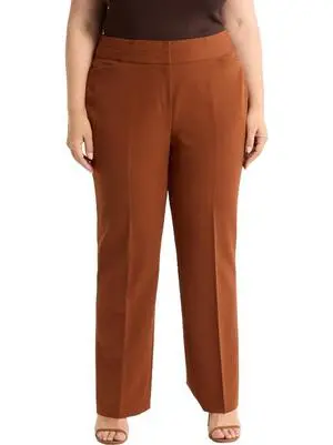 TAHARI ASL Bell Bottom Trousers - Cinnamon