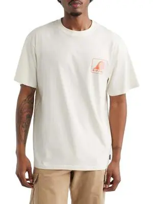 Rip Curl Rolling Wave Cotton Jersey Graphic T-shirt - Bone