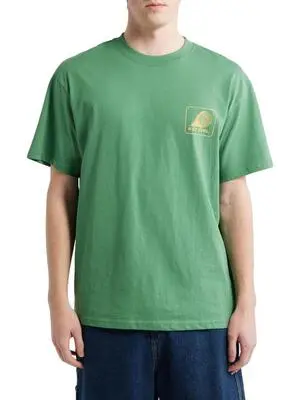 Rip Curl Rolling Wave Cotton Jersey Graphic T-shirt - Leaf Green