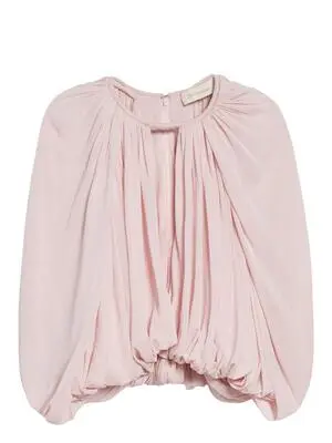 Zimmermann Alchemy Caped Blouse - Light Pink
