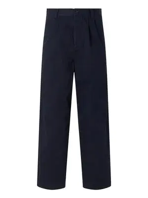 A.p.c. Ricky Wide-leg Cotton-twill Trousers - Blue