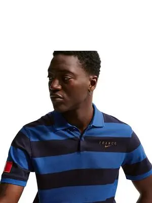 Nike Fff The Polo Dri-fit Soccer Polo - Blue