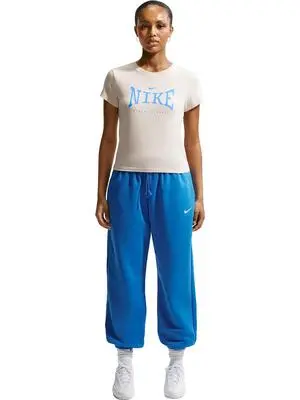 Nike Sportswear Phoenix Fleece High-waisted Oversized Sweatpants - Blue