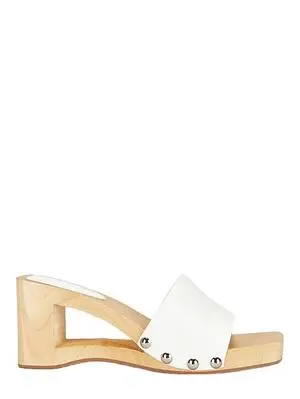 Jeffrey Campbell Foresee Slip-on Sculptural Wedge Sandal - White