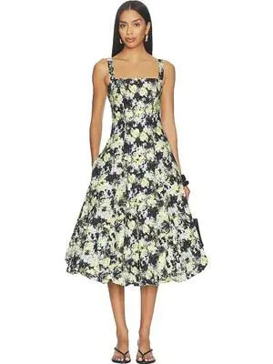 Proenza Schouler White Label Floral Print Poplin Dress - Blue Multi