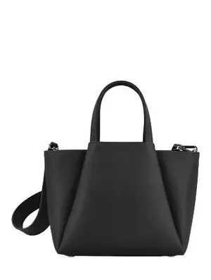 KAAI Mini Pyramid Leather Crossbody Bag - Black