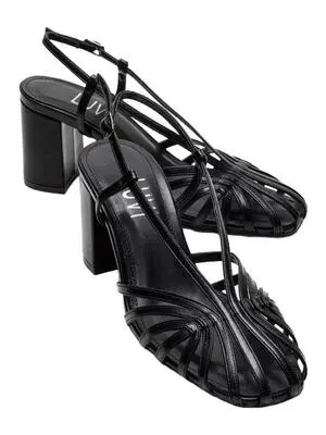 PROLOGUE SHOES Wilda Block Heel Sandal - Black