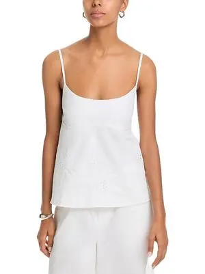 Rag & Bone Maggie Embroidered Cami - White