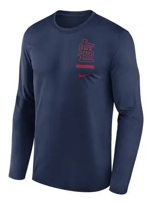 Nike St. Louis Cardinals 2-hit Legend Dri-fit Mlb Long-sleeve T-shirt - Blue