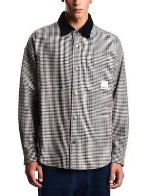 Emporio Armani Eagle Capsule Reversible Shirt Jacket - Beige/blue