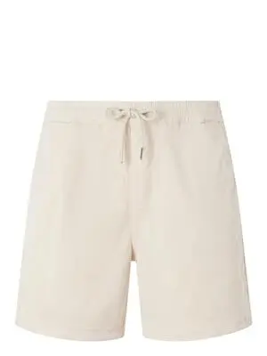 Nn07 Straight-leg Twill Drawstring Shorts - Neutrals