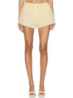Good American Poplin Pull On Boxer Shorts - Butterbeam Stripe