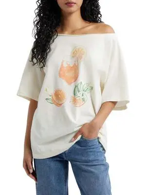 GOLDEN HOUR Aperol Spritz Graphic T-shirt - Marshmallow