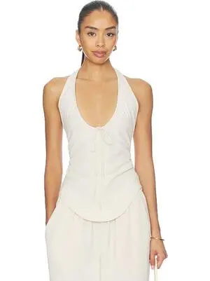 LOVERS AND FRIENDS Elina Halterneck Top - Neutral