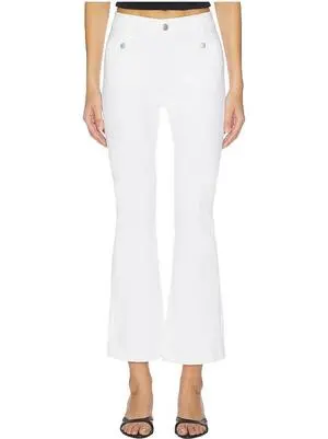DL1961 Bridget Bootcut High Rise Cropped Jeans - White