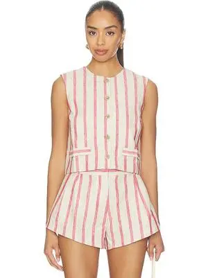 Amanda Uprichard Jeremiah Top - Red