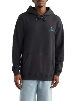 Rip Curl Shred Hoodie - Washed Black