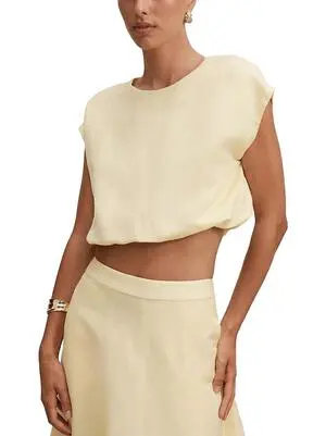 EVER NEW Georgina Bubble Hem Top - Spring Daffodil Set
