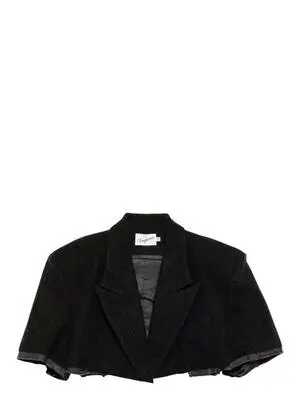 Vaquera Distressed Cropped Jacket - Grey