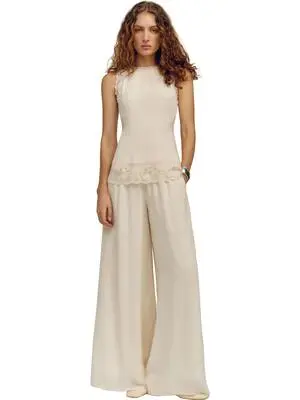 REFORMATION Zinnia Lace Two-piece Set - Ivory