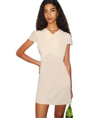 REFORMATION Kasia Mini Dress - Ivory