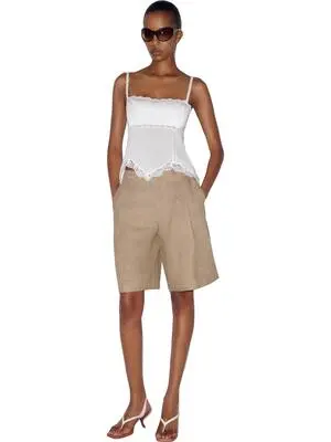 REFORMATION Apricot Lace Top - Ivory
