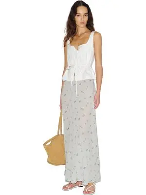REFORMATION Abbie Maxi Skirt Blue
