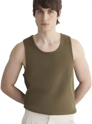 Everlane Vintage Rib Tank Top - Beech