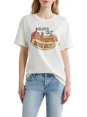 VINYL ICONS Graphic Jersey T-shirt - Marshmallow