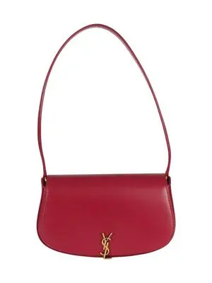 Saint Laurent Box Calfskin Mini Voltaire Shoulder Bag Red