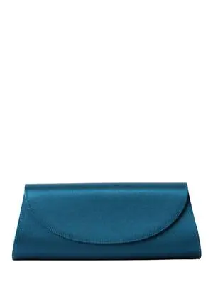 HUNTING SEASON Opera Satin Clutch - Blue