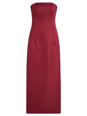 LEO LIN Rayna Strapless Maxi Dress - Claret