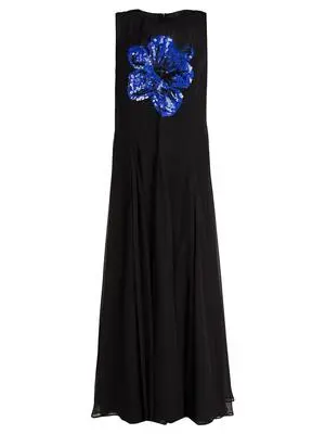 LEO LIN Linnea Sequin-Embellished Chiffon Maxi Dress