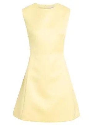 LEO LIN Chloe Satin Mini Dress - Yellow