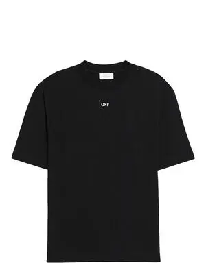 Off-White Printed Cottonjersey Tshirt - Black