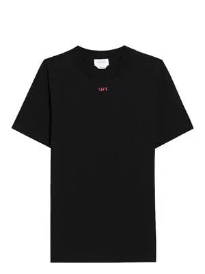 Off-White Printed Cottonjersey Tshirt - Black