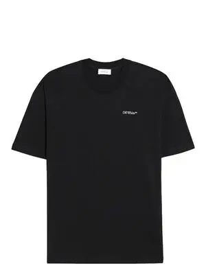 Off-White Printed Cottonjersey Tshirt - Black
