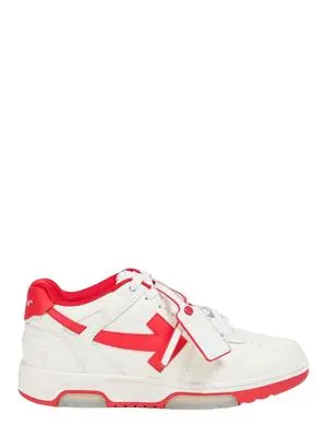 Off-White Out Of Office Leather Sneakers Ivory