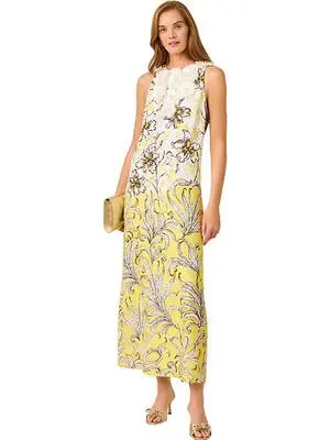 LILLY PULITZER Harkley Maxi Dress - Estelle Yellow Bumbley Buzz Engineered Woven Maxi