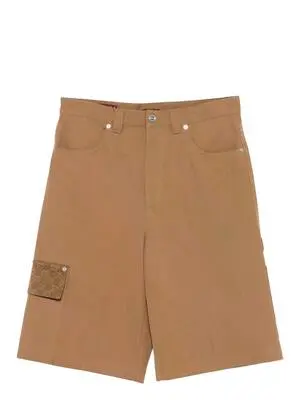 Gucci Gg-motif Multiple-pocket Shorts - Brown
