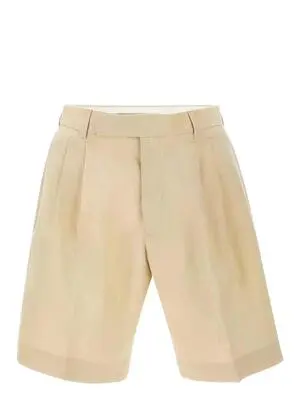 Paul Smith Double-pleated Shorts - Neutrals